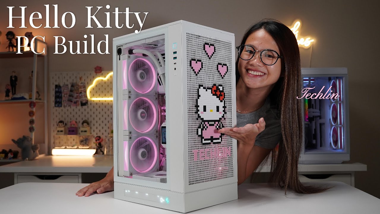 Custom Hello Kitty PC Build Using the DeepCool CH270 Pixel Case! - カウマエニー